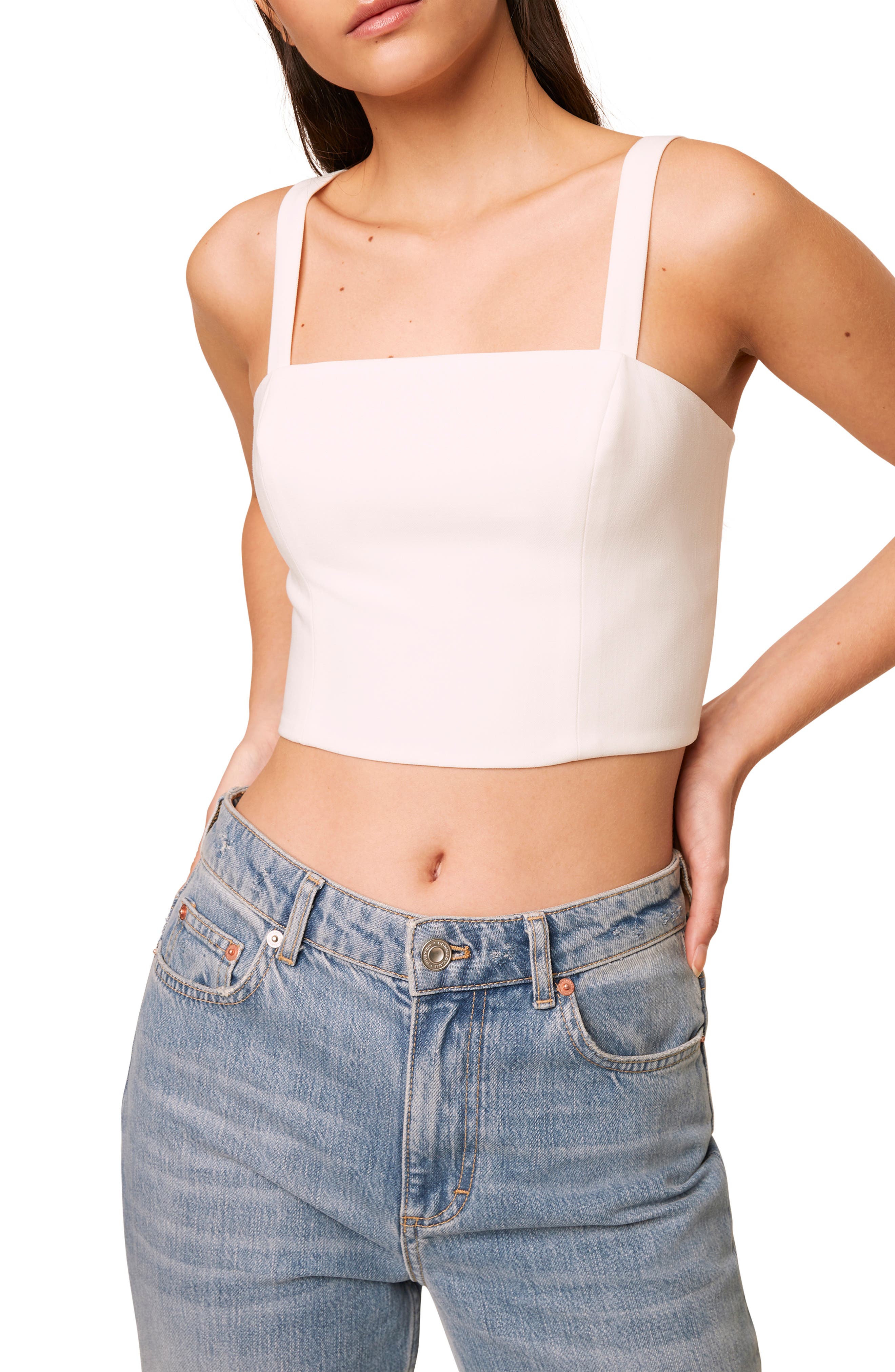 Whisper Square Neck Crop Top (Women) | Nordstromrack