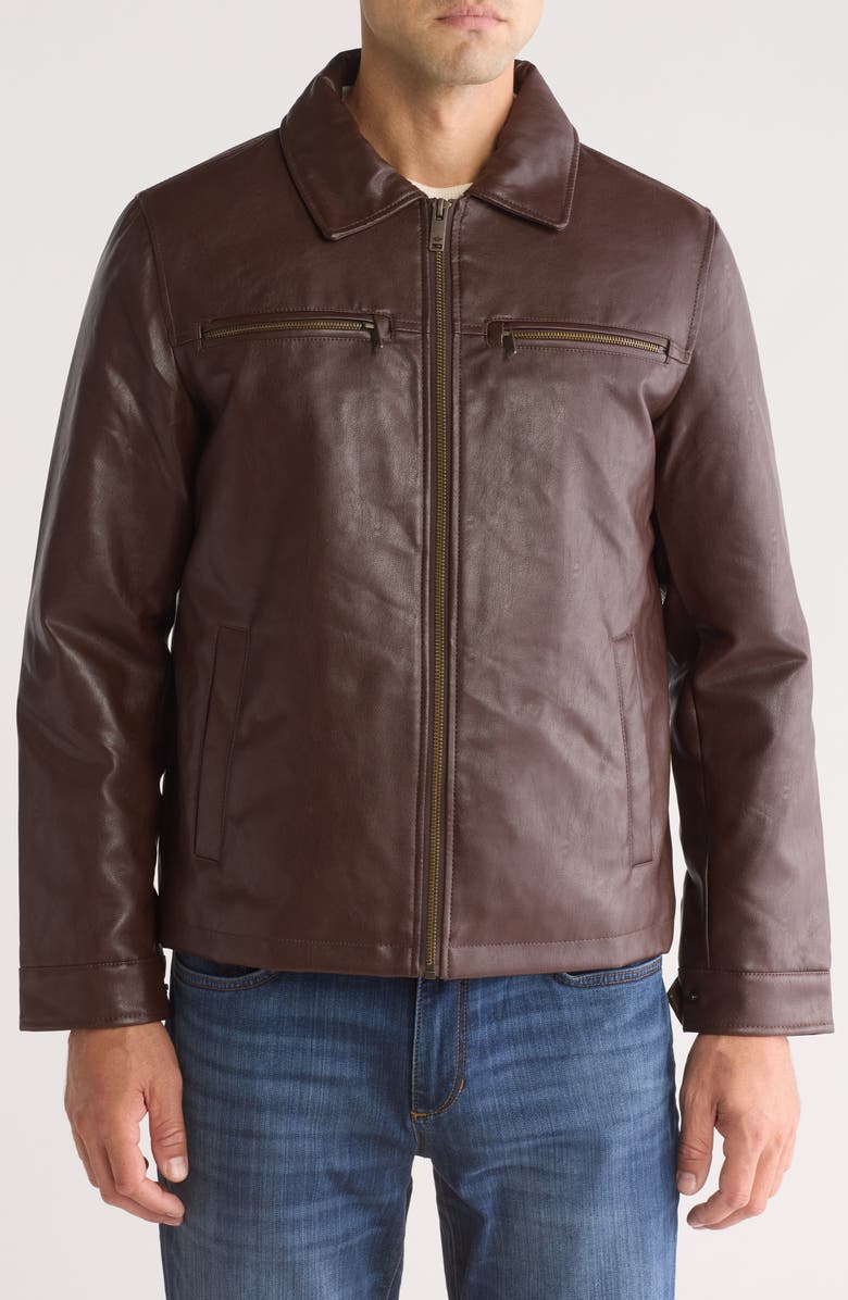 Dockers® Water Resistant Faux Leather Jacket | Nordstromrack