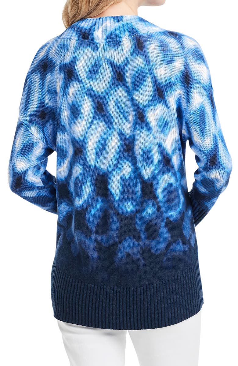 NIC+ZOE Shibori Cotton Blend V-Neck Sweater | Nordstromrack