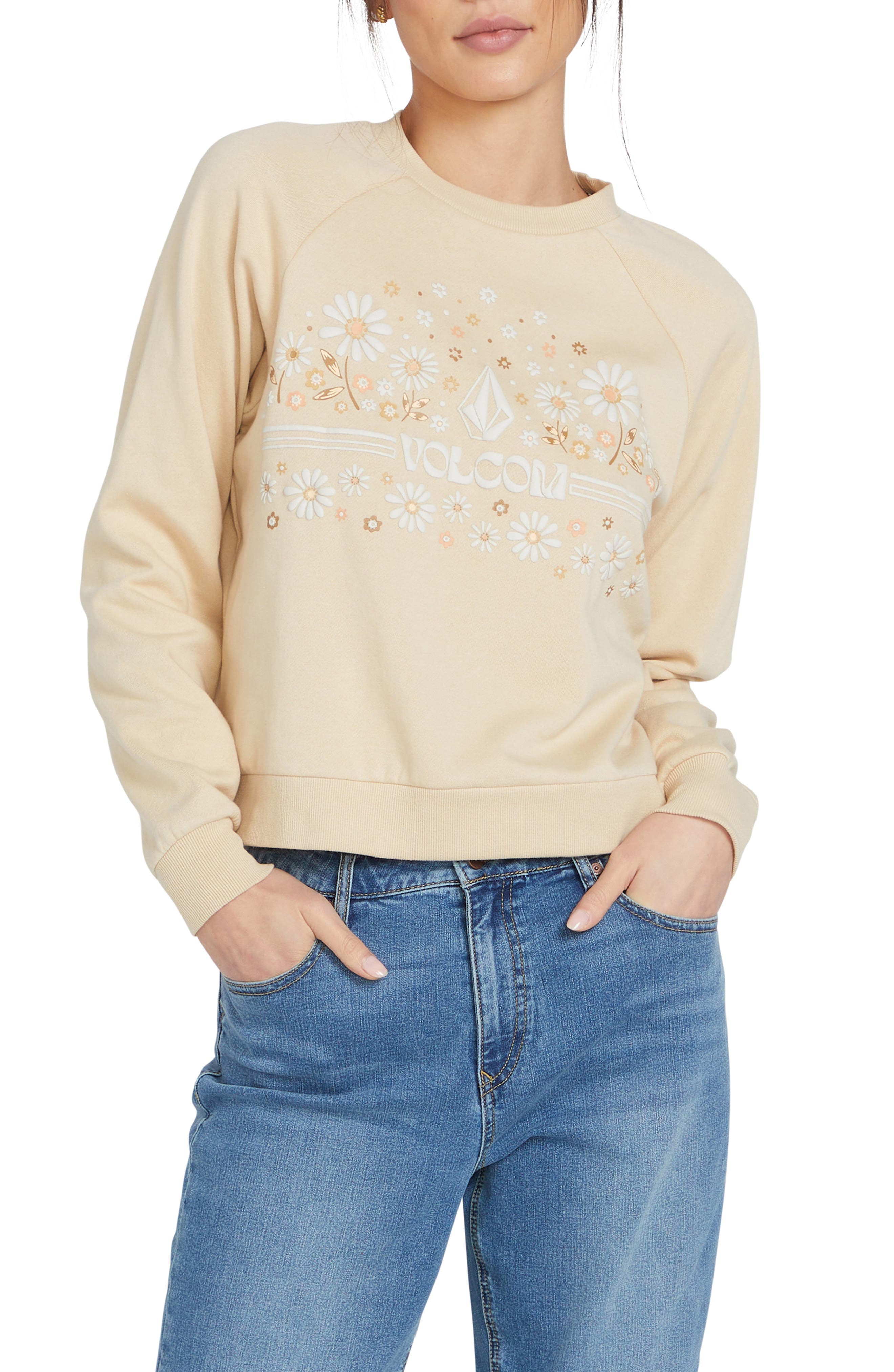 Volcom Truly Deal Floral Graphic Sweatshirt | Nordstrom