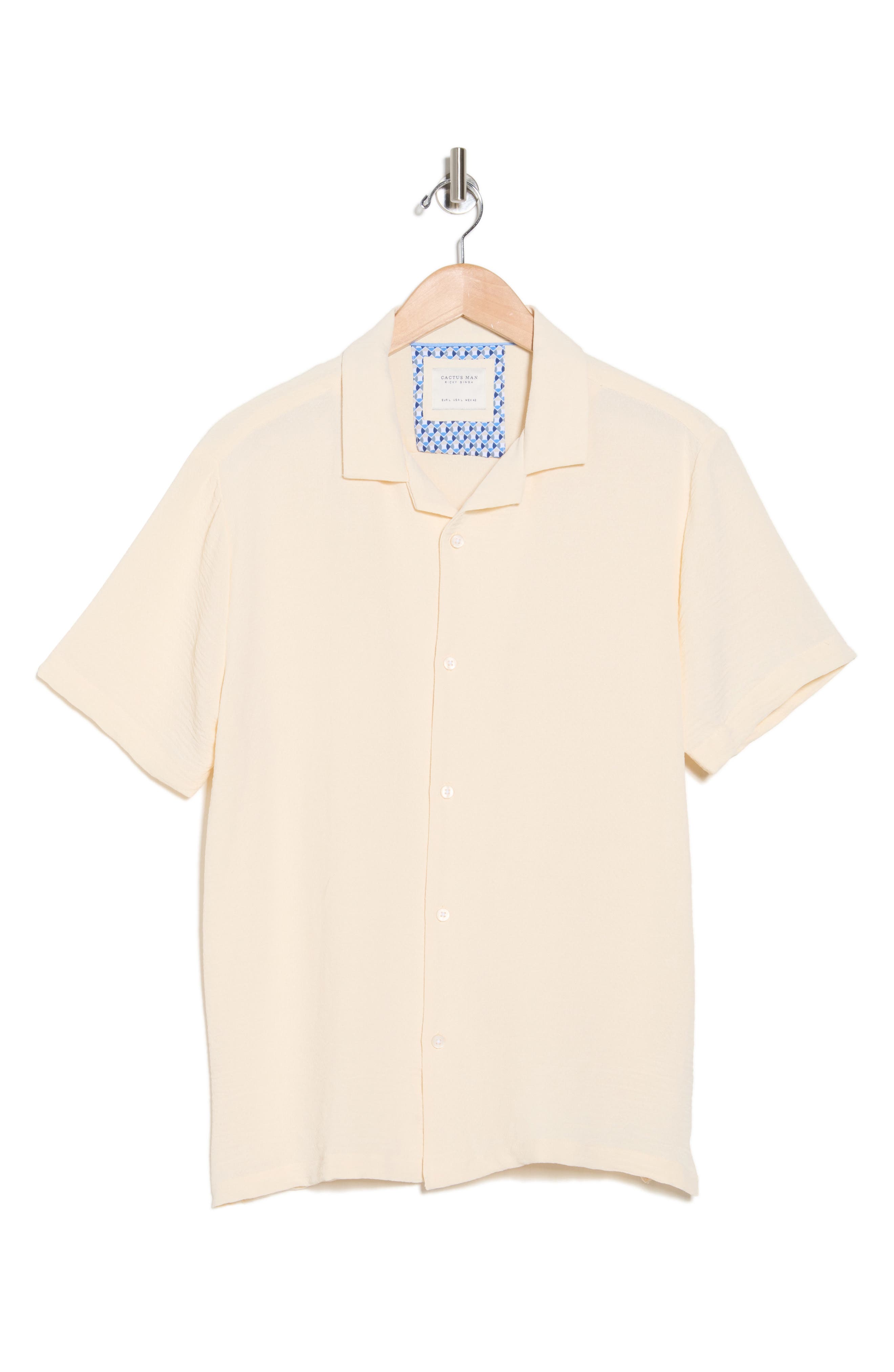 DENIM AND FLOWER Texture Short Sleeve Shirt | Nordstromrack