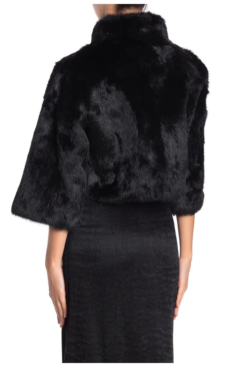 Love Token Genuine Dyed Rabbit Fur Cropped Bolero Jacket | Nordstromrack