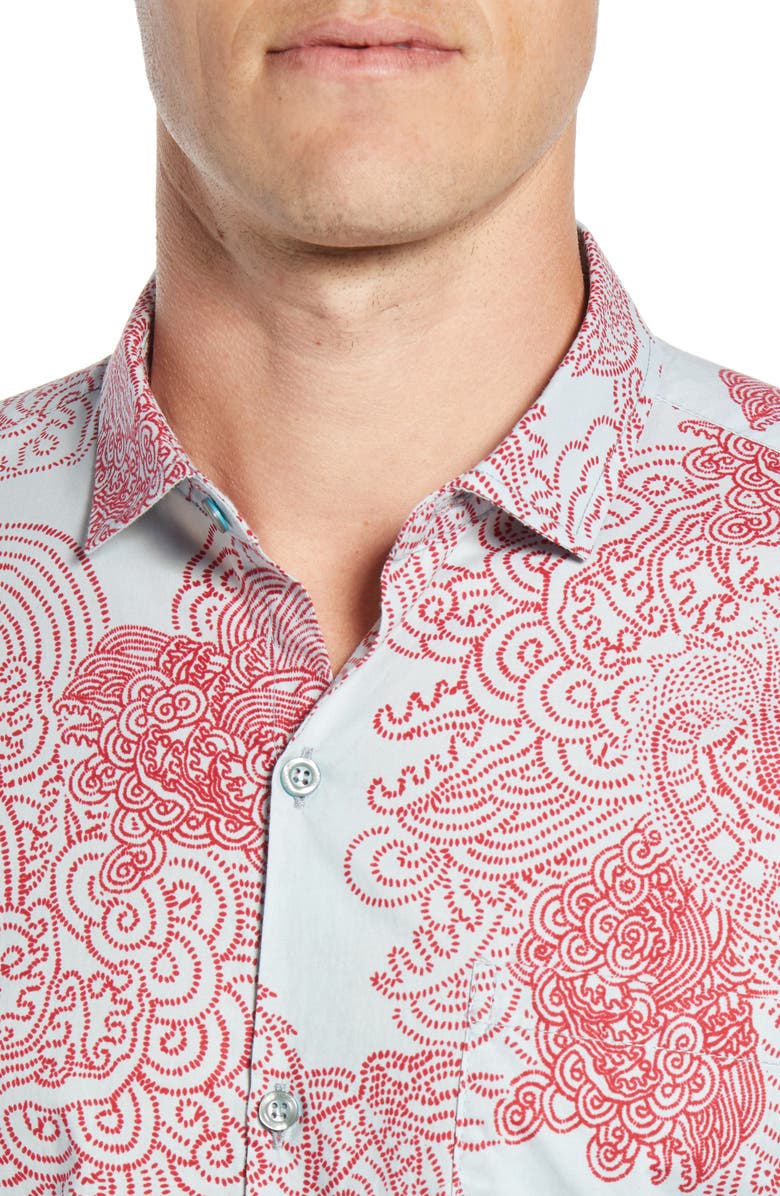 Tori Richard Enter Dragon Trim Fit Sport Shirt | Nordstrom
