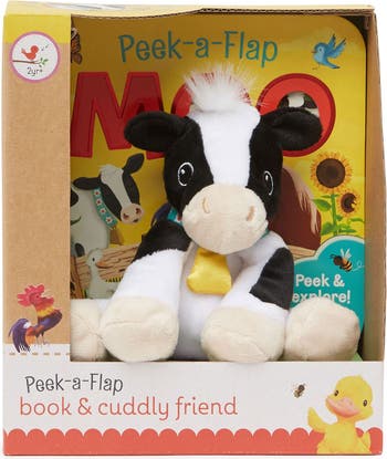 COTTAGE DOOR PRESS Peek-A-Flap Moo Gift Set | Nordstromrack