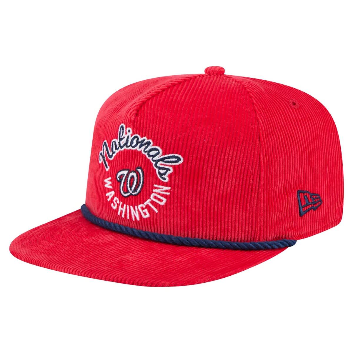 New Era Men's New Era Red Washington Nationals Full Circle Corduroy ...
