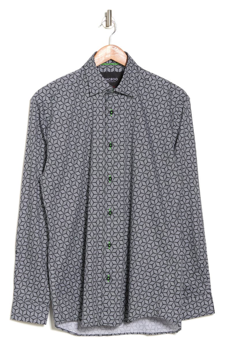 Maceoo Fibonacci Geometric Print Button-Up Shirt | Nordstromrack