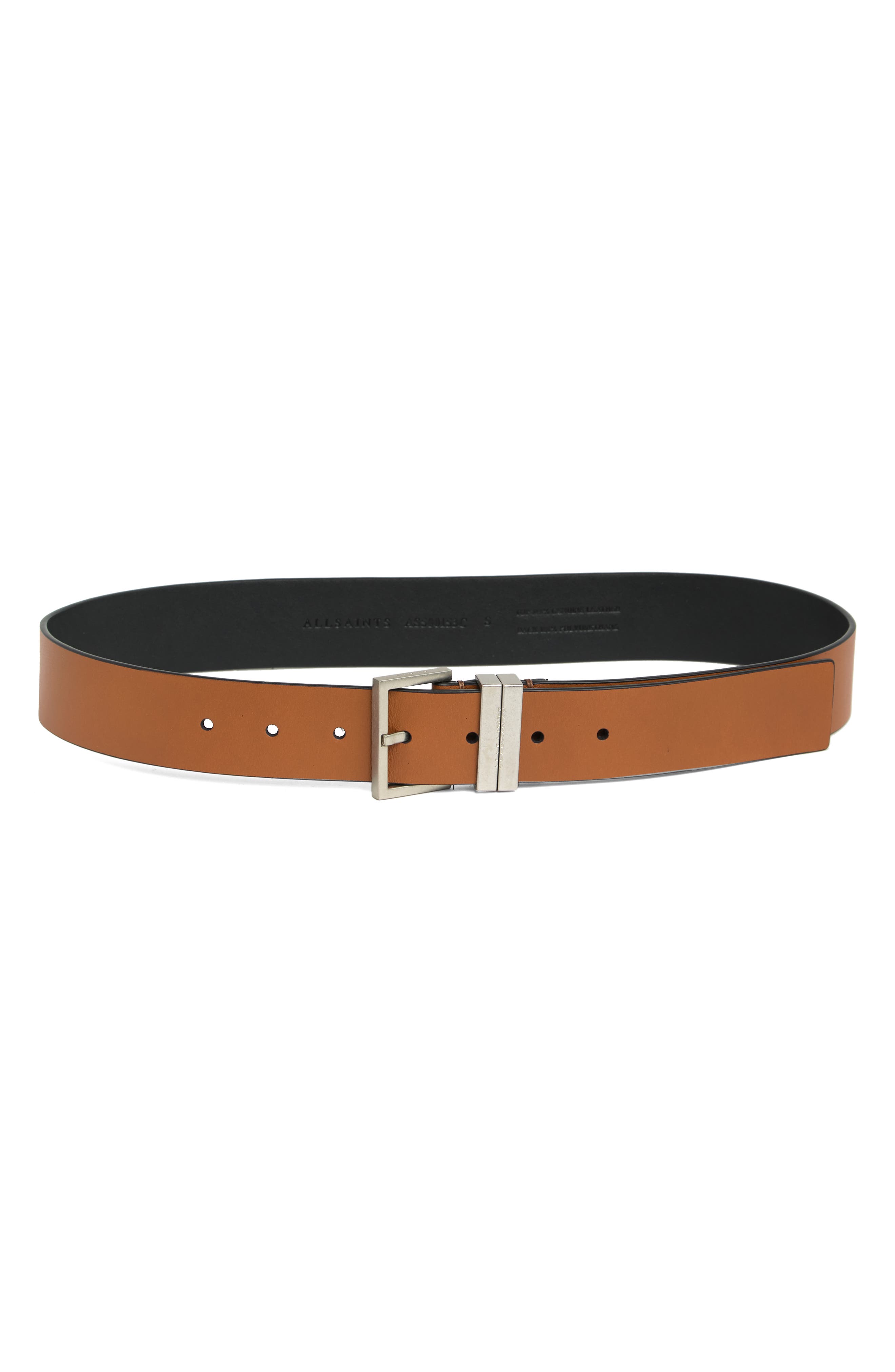 AllSaints Split Logo Loop Belt | Nordstromrack