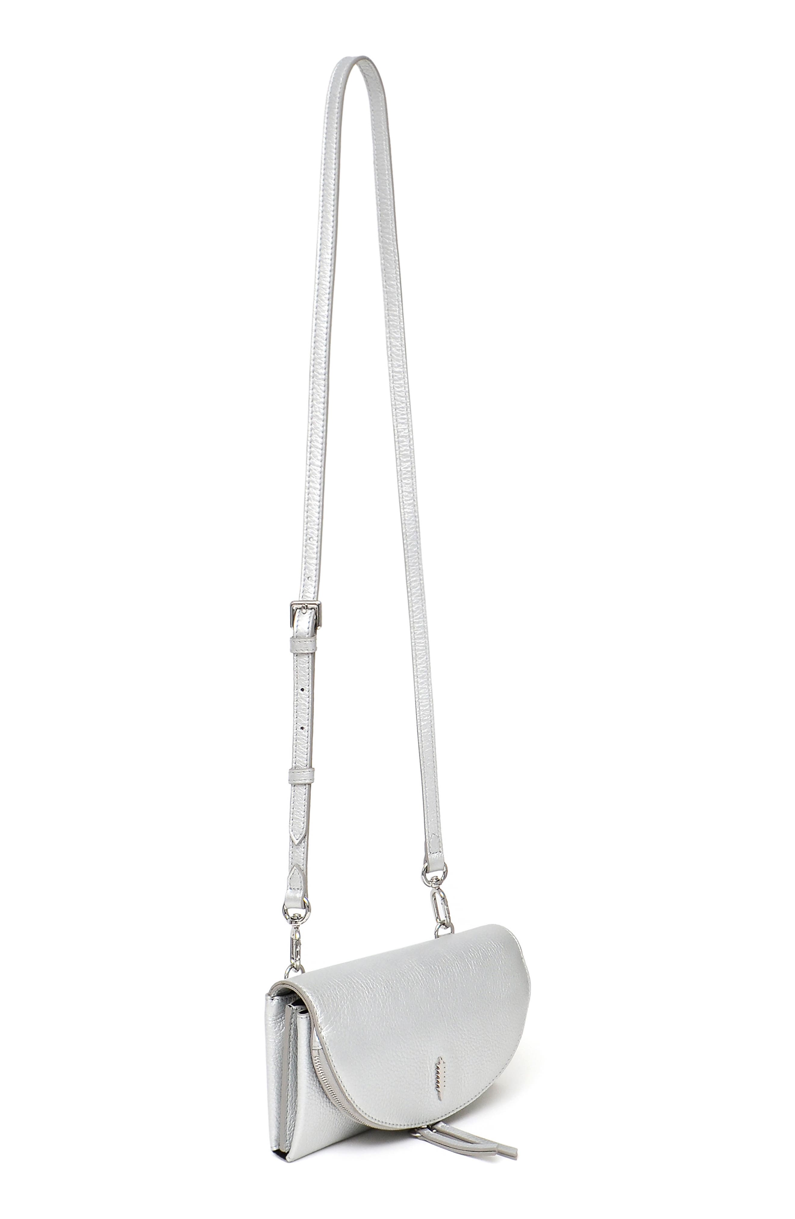 Thacker Nikki Metallic Leather Crossbody Bag | Nordstromrack