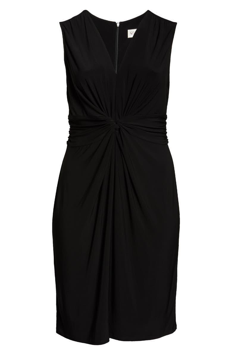 Eliza J Twist Detail Sleeveless Cocktail Midi Dress | Nordstromrack