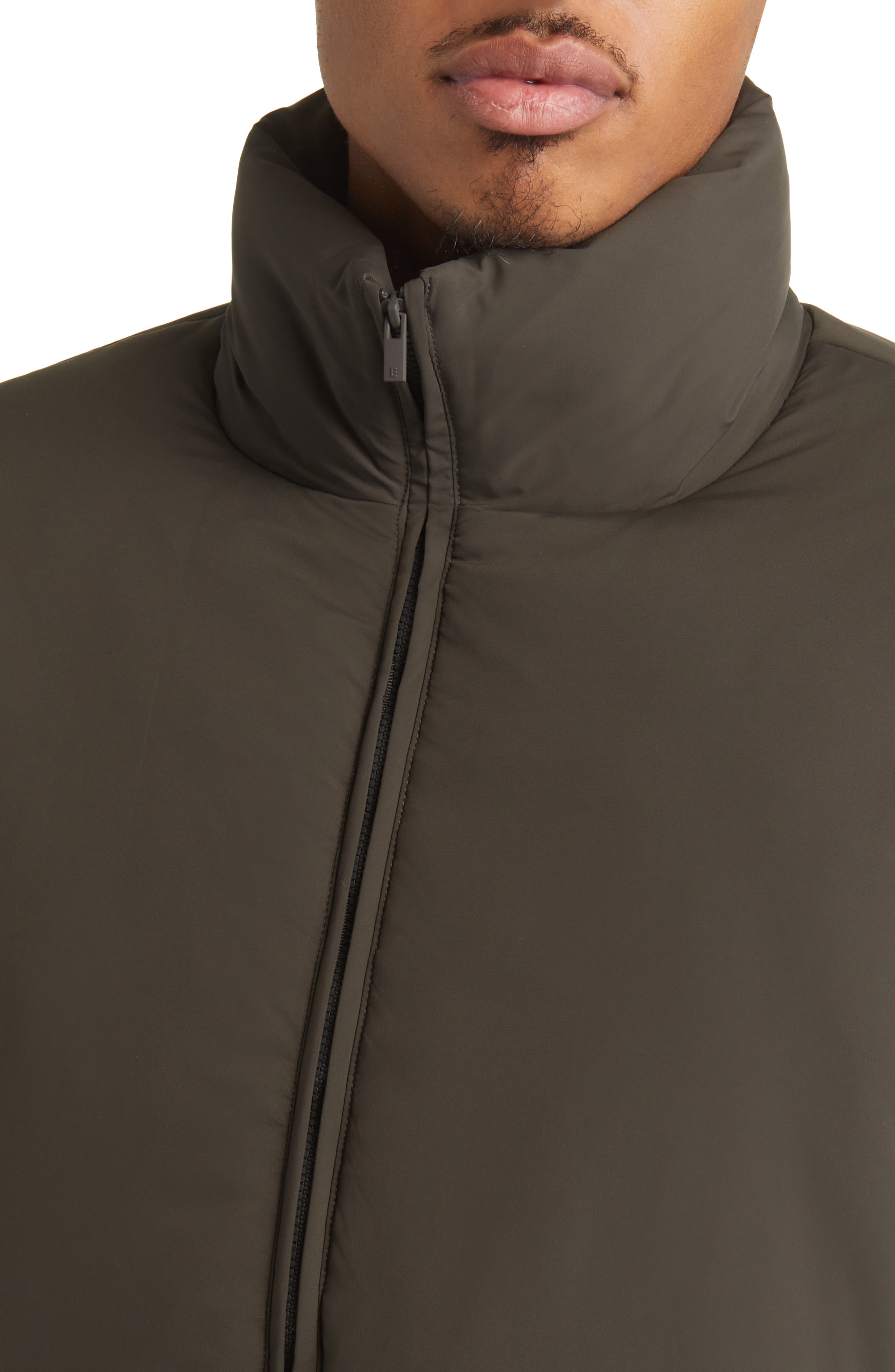 Fear of God Essentials Half Zip Stretch Nylon Puffer Jacket | Nordstrom