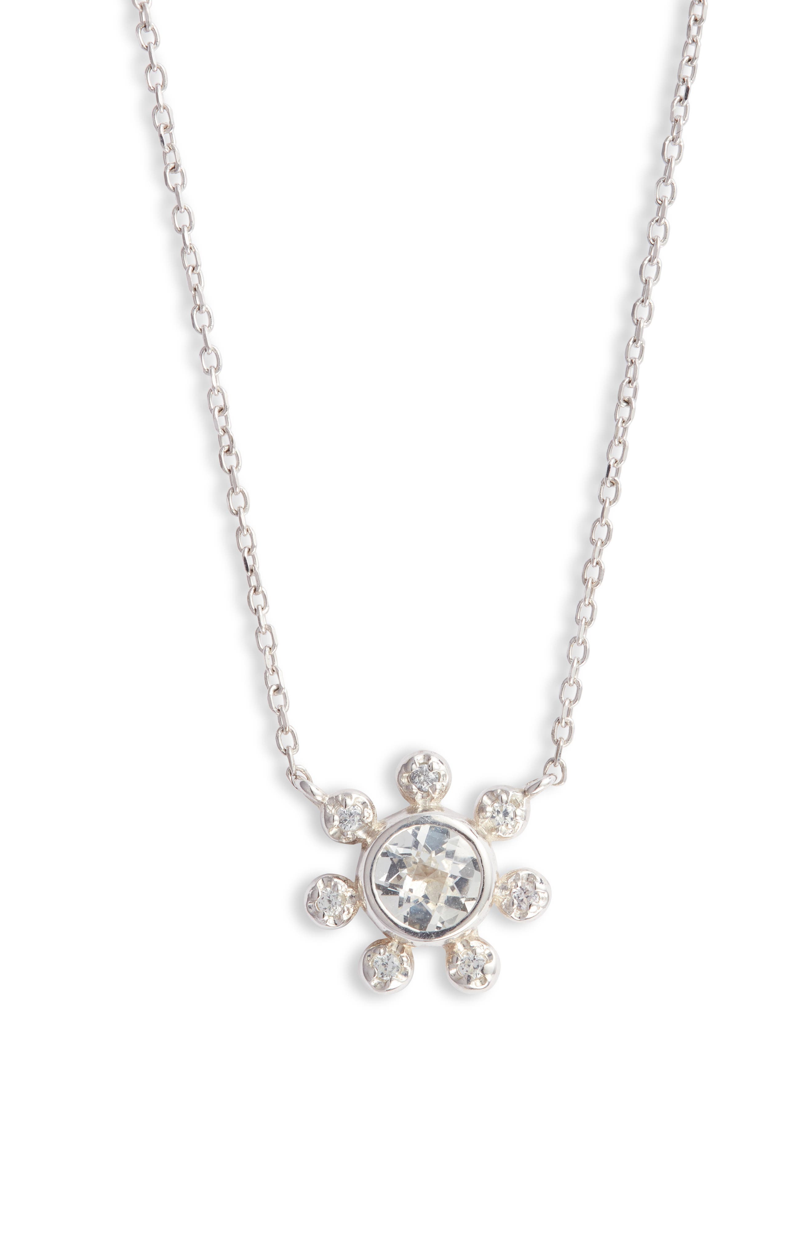 Anzie Dew Drop Sapphire Pendant Necklace | Nordstromrack