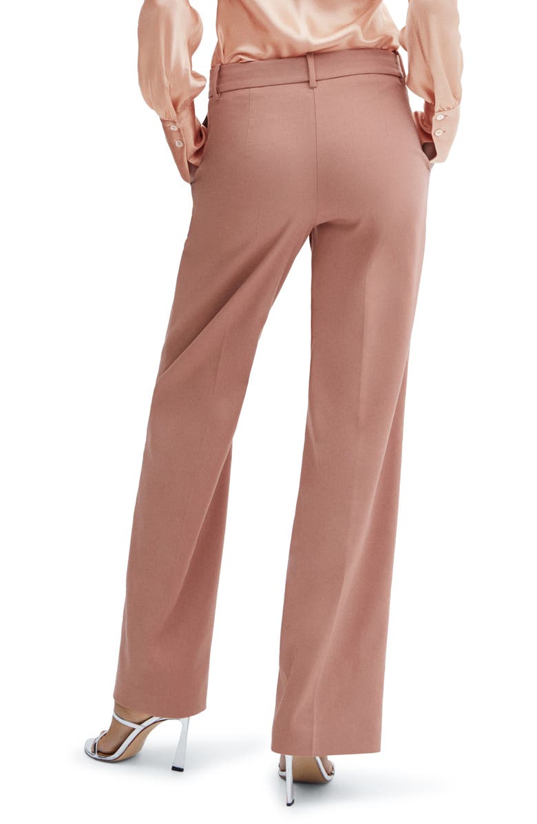 MANGO High Waist Straight Leg Pants | Nordstrom