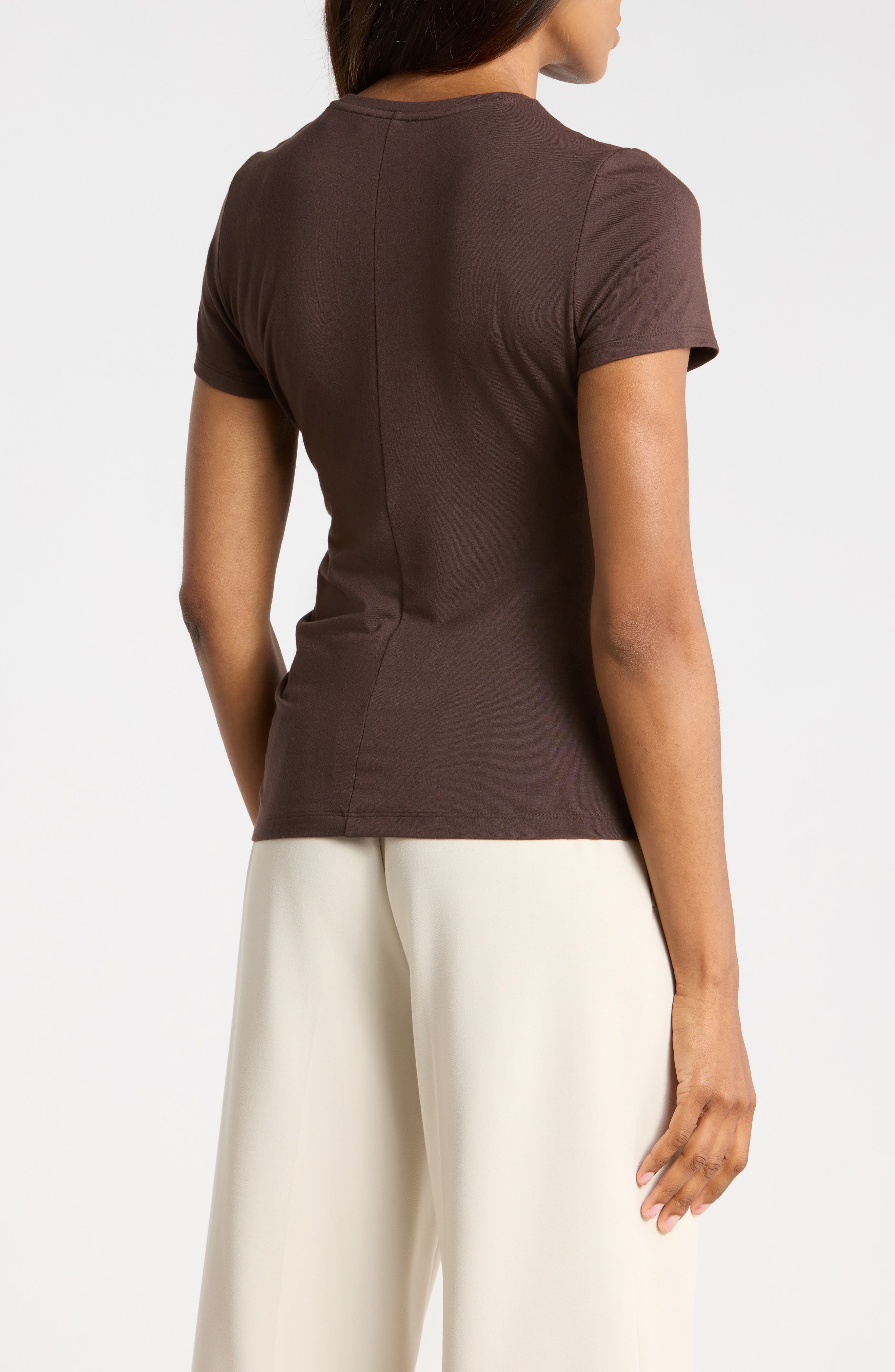 Crewneck Ruched T-Shirt (Women) | Nordstromrack