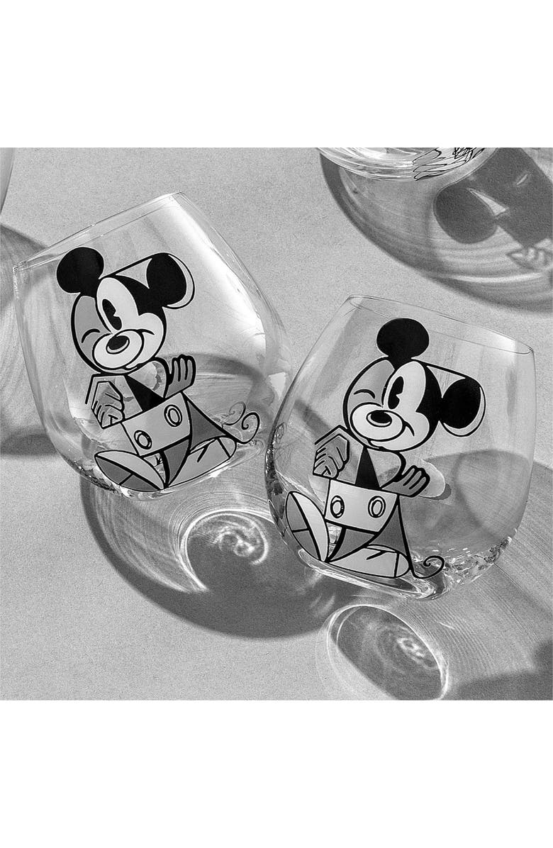 JoyJolt Mickey Constructive Drinking Glass - Set of 4 | Nordstromrack