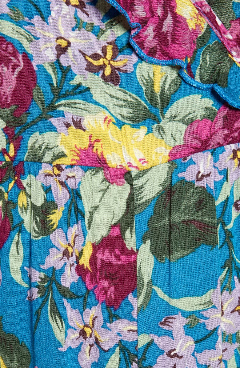 Band of Gypsies Amazonite Floral Print Jumpsuit | Nordstrom