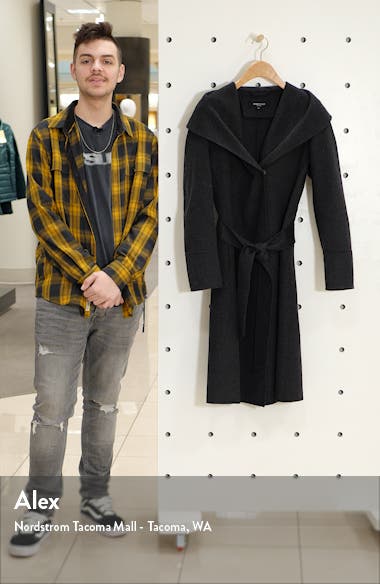 Kenneth Cole New York Shawl Collar Wool Blend Wrap Coat | Nordstrom