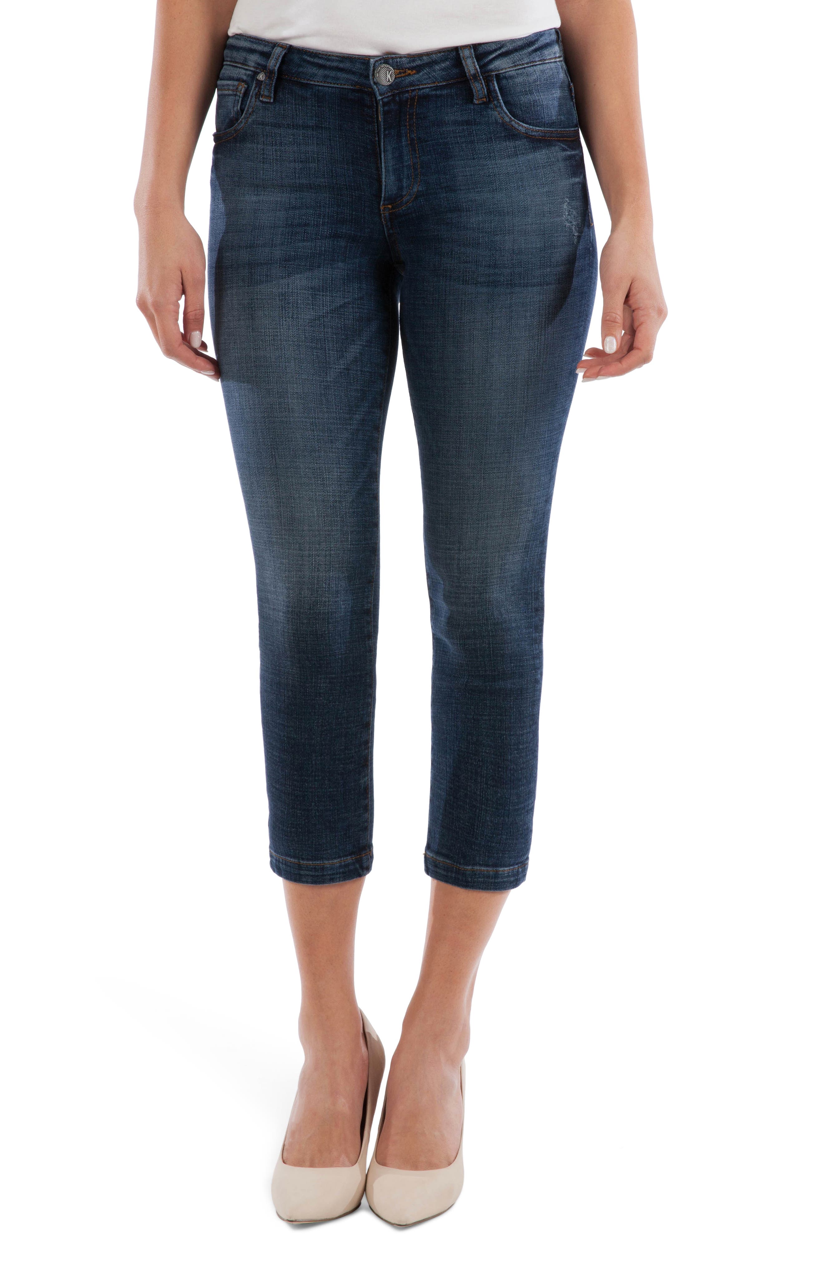 KUT from the Kloth Lauren Crop Straight Leg Jeans | Nordstrom