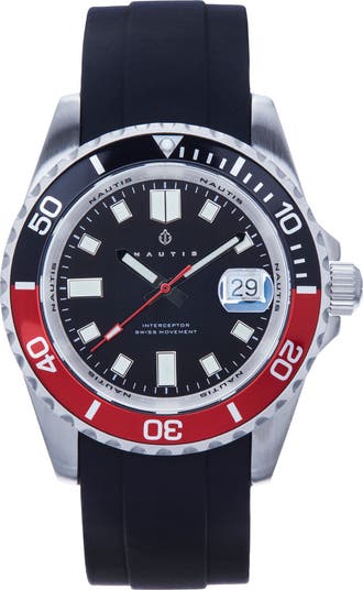 Nautis Interceptor Box Set with Interchangable Bands and Date Display ...