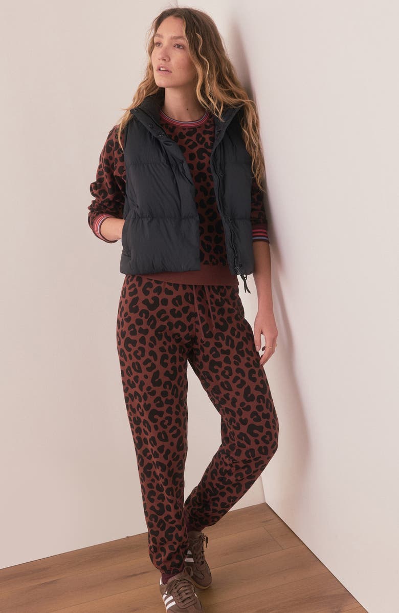 Marine Layer Anytime Leopard Print Joggers | Nordstromrack