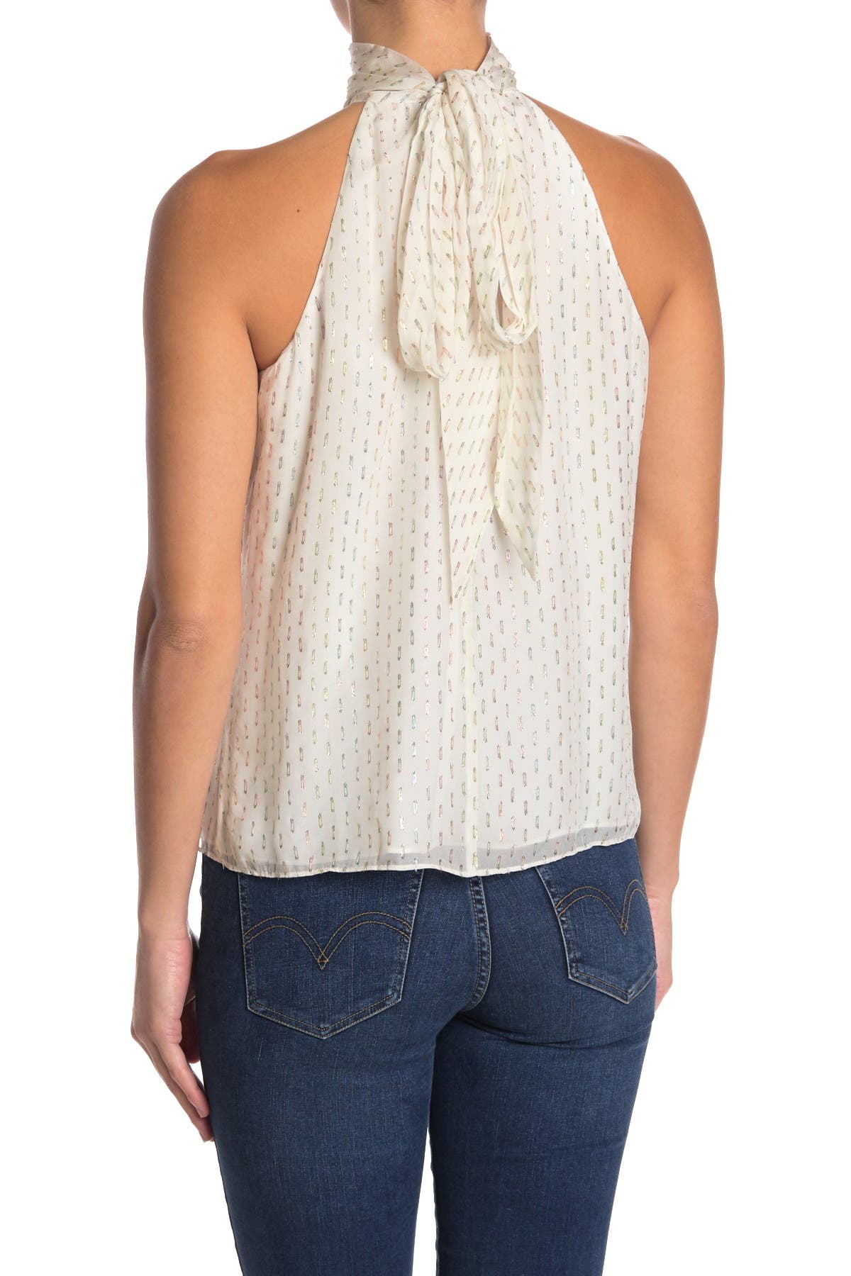 Lori Metallic Stitch Halter Neck Top (Women) | Nordstromrack