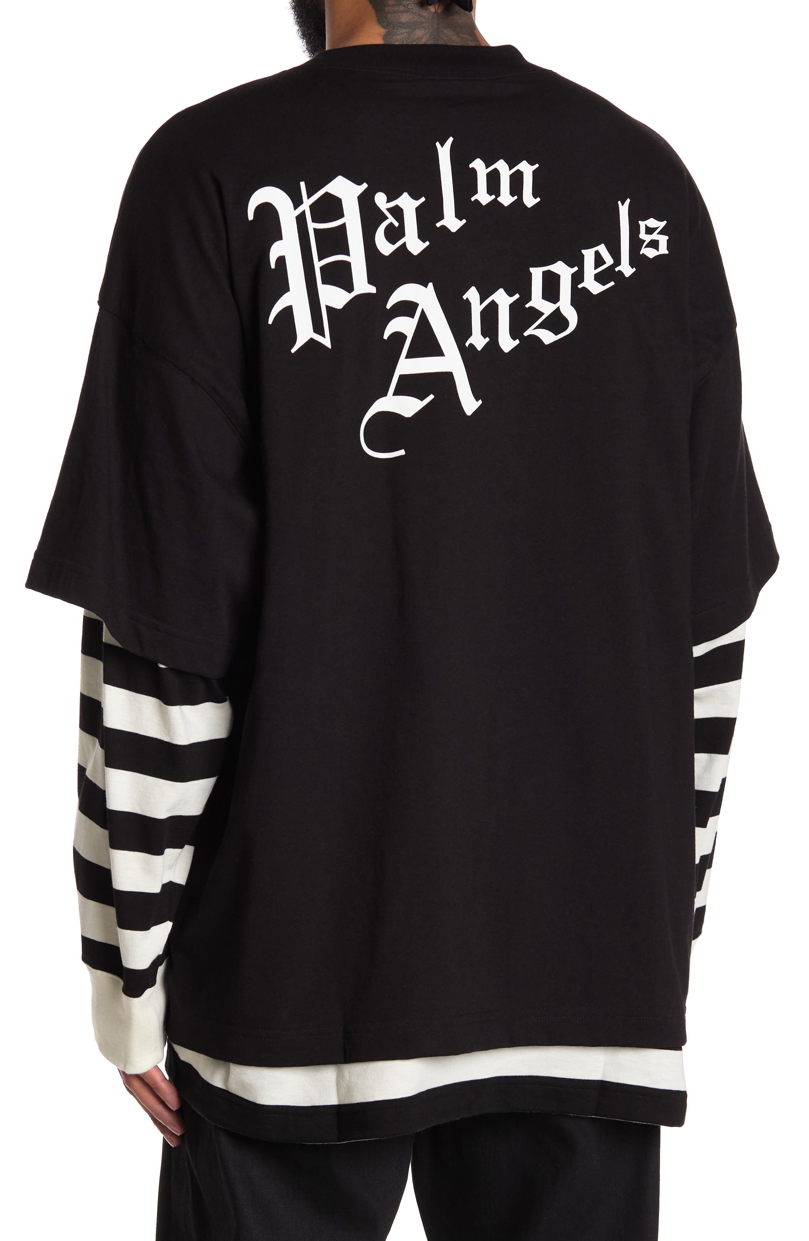 Palm Angels Sacred Heart Layered Long Sleeve T-Shirt | Nordstromrack