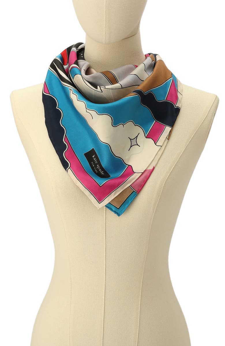 Kate Spade New York outer space silk square scarf | Nordstromrack