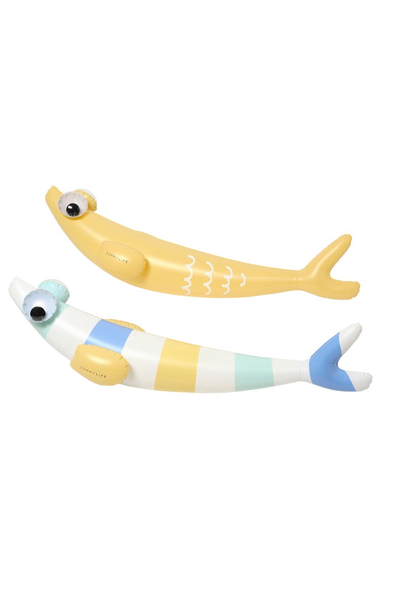Sunnylife Kids Inflatable Noodles Finn The Fish, Set Of 2 Pool Float ...