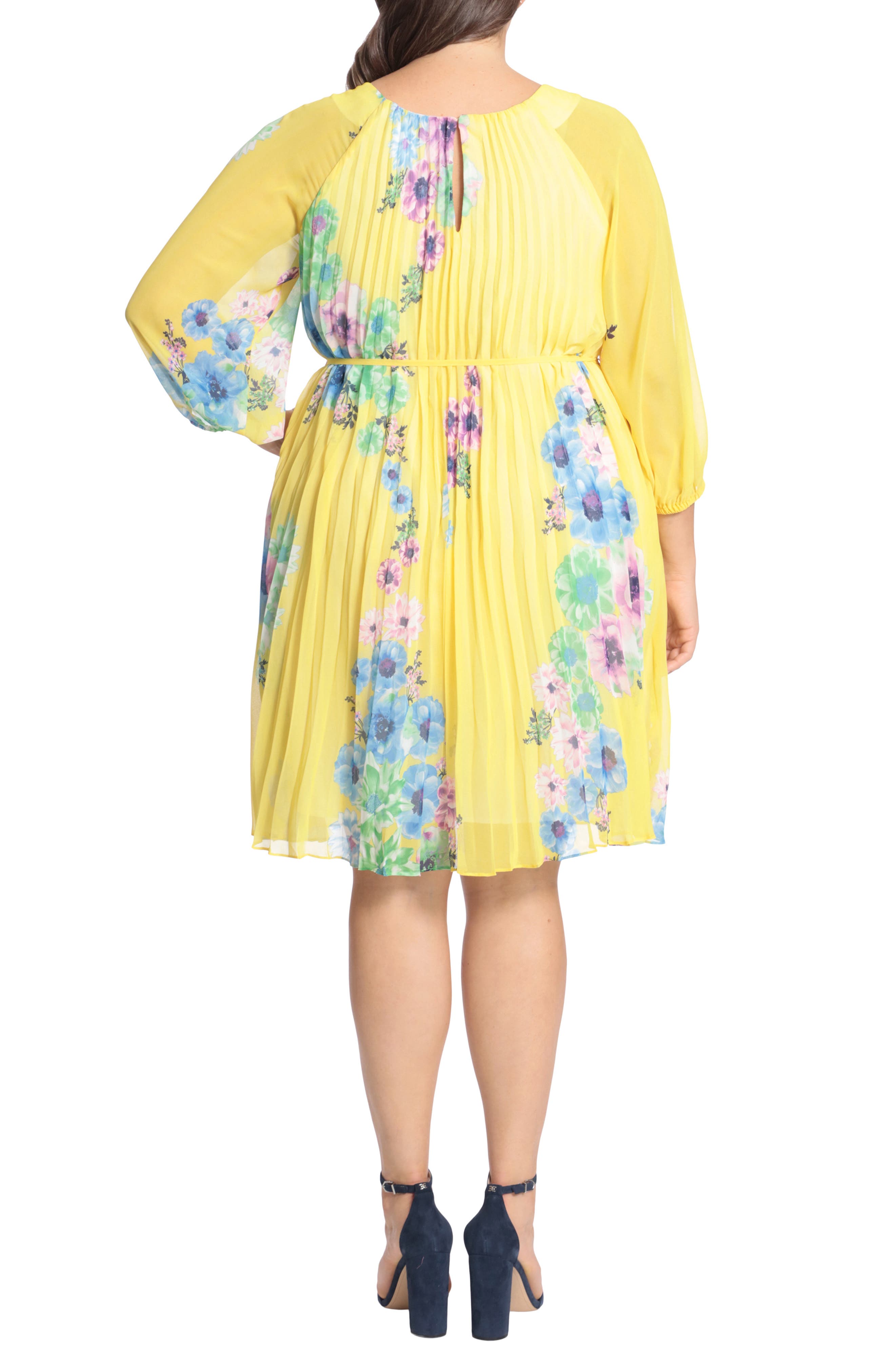 Maggy London Pleated Trapeze Dress | Nordstromrack