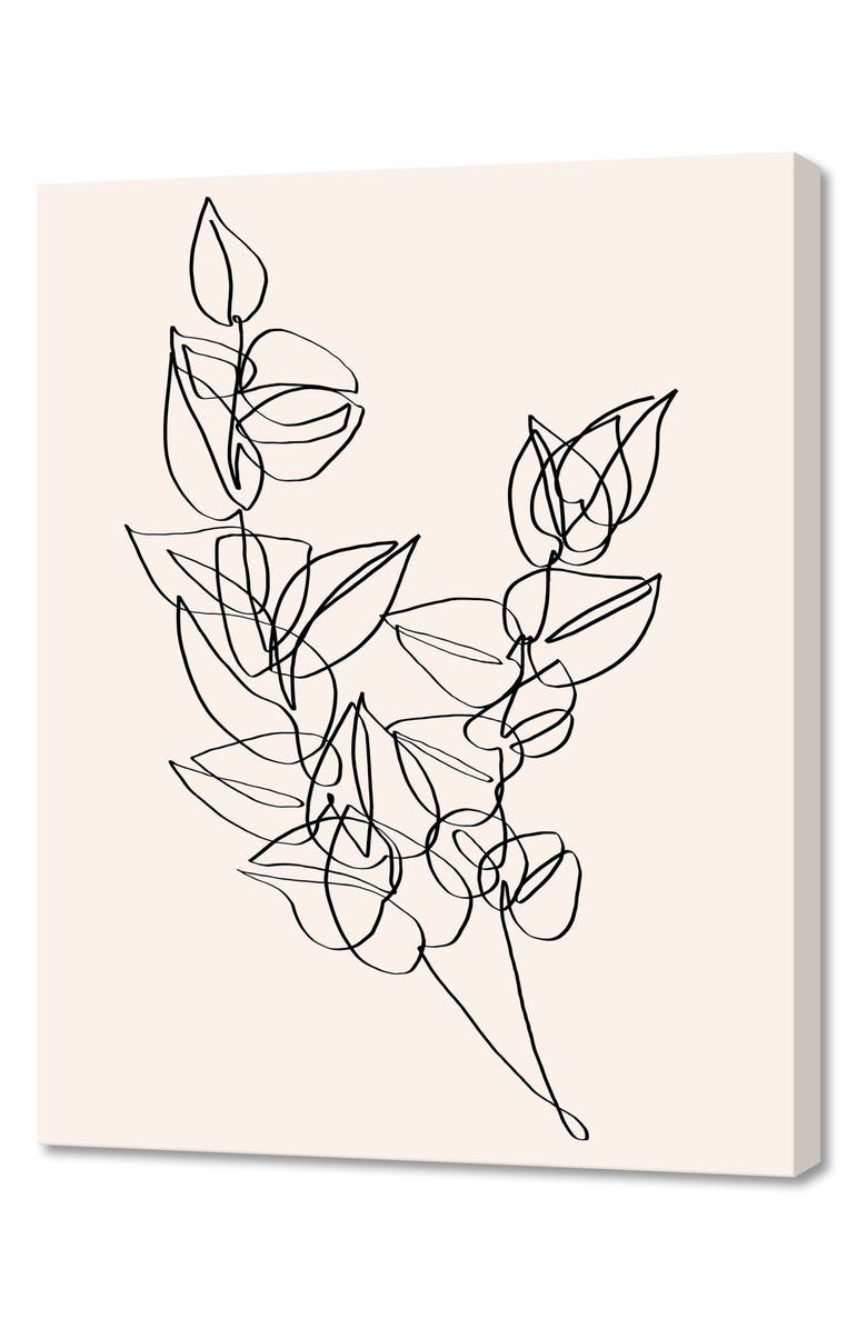 CURIOOS Eucalyptus Leaves One Line Canvas Wall Art | Nordstromrack