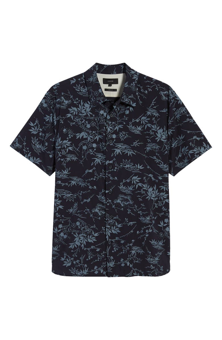 Vince Batik Slim Fit Floral Short Sleeve Button-Up Shirt | Nordstromrack