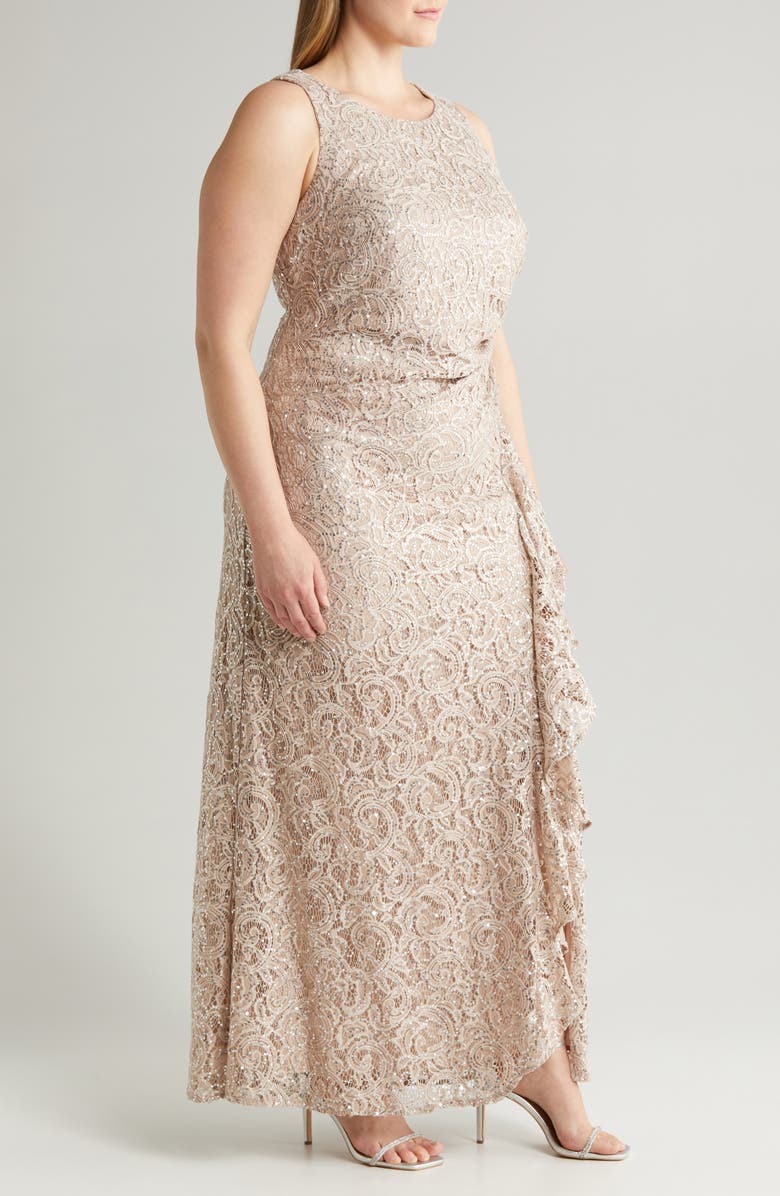 Alex Evenings Sleeveless Sequin Lace Sheath Gown | Nordstromrack