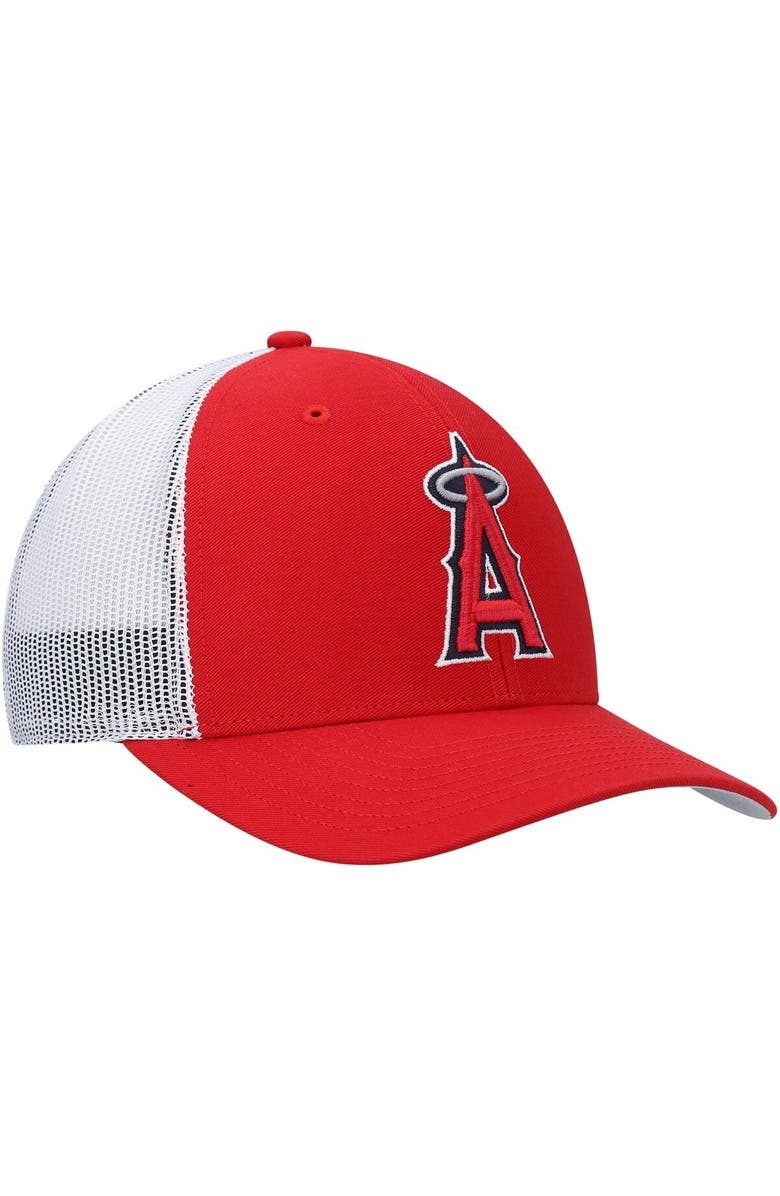 '47 Men's '47 Red/White Los Angeles Angels Primary Logo Trucker ...
