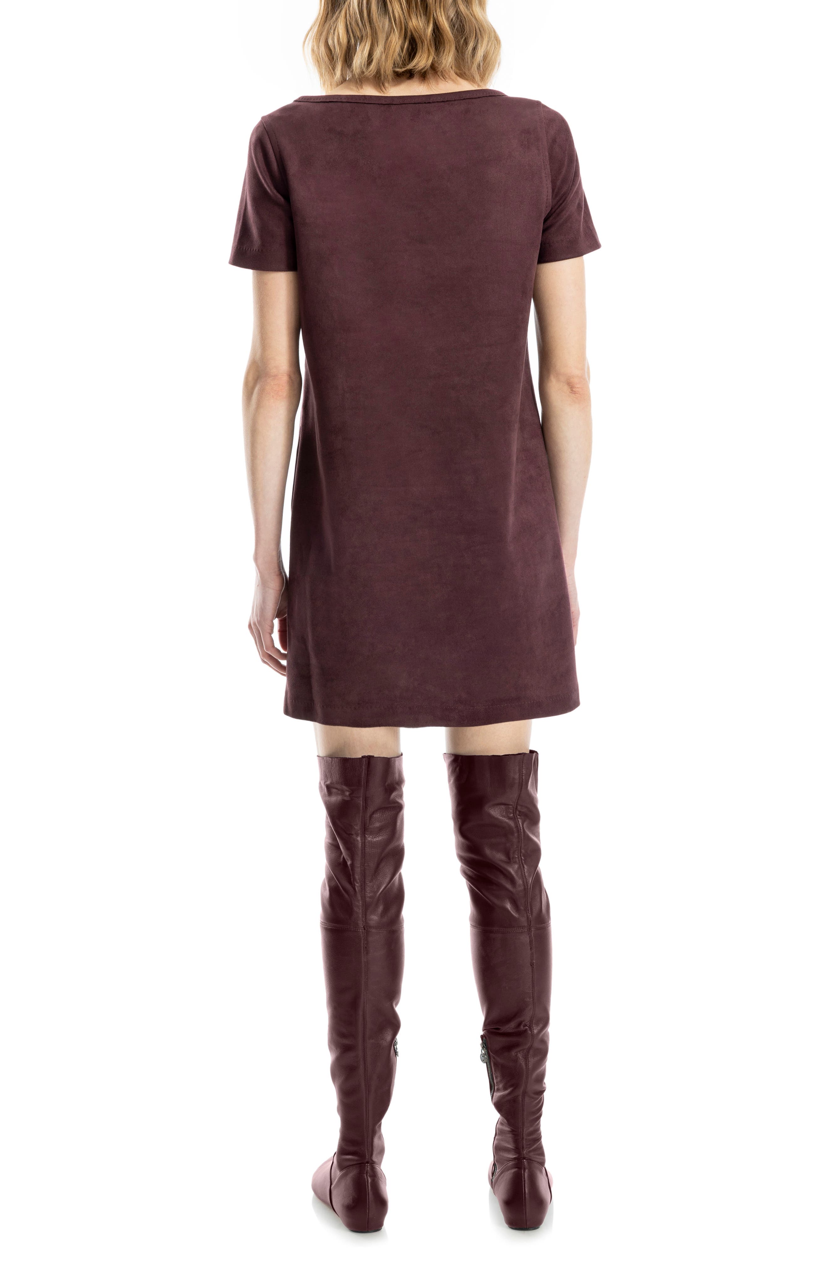 MAX STUDIO Faux Suede Shift Dress | Nordstromrack