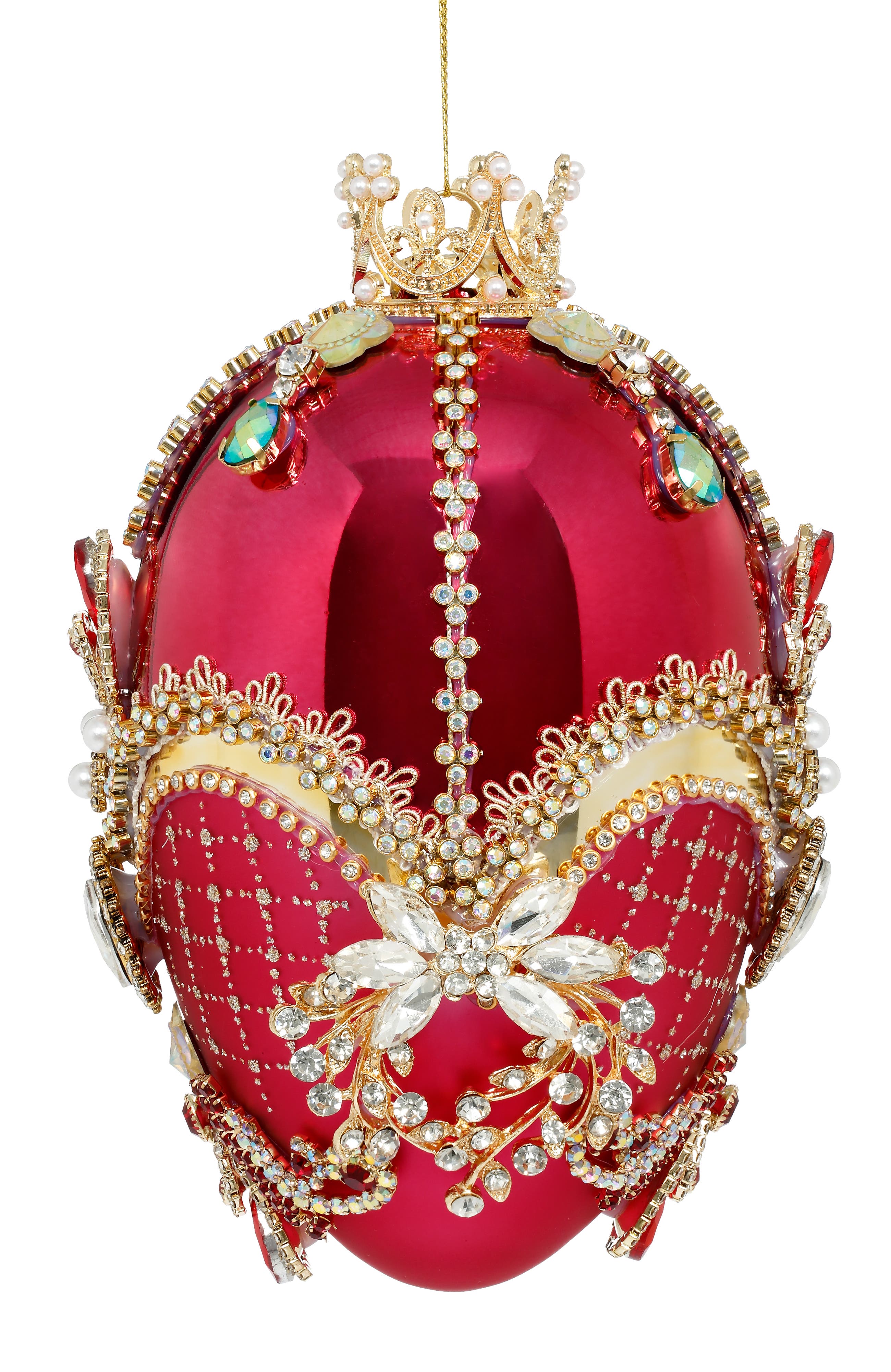 Mark Roberts Faberge Jewel Egg Ornament, Red Raspberry | Nordstrom