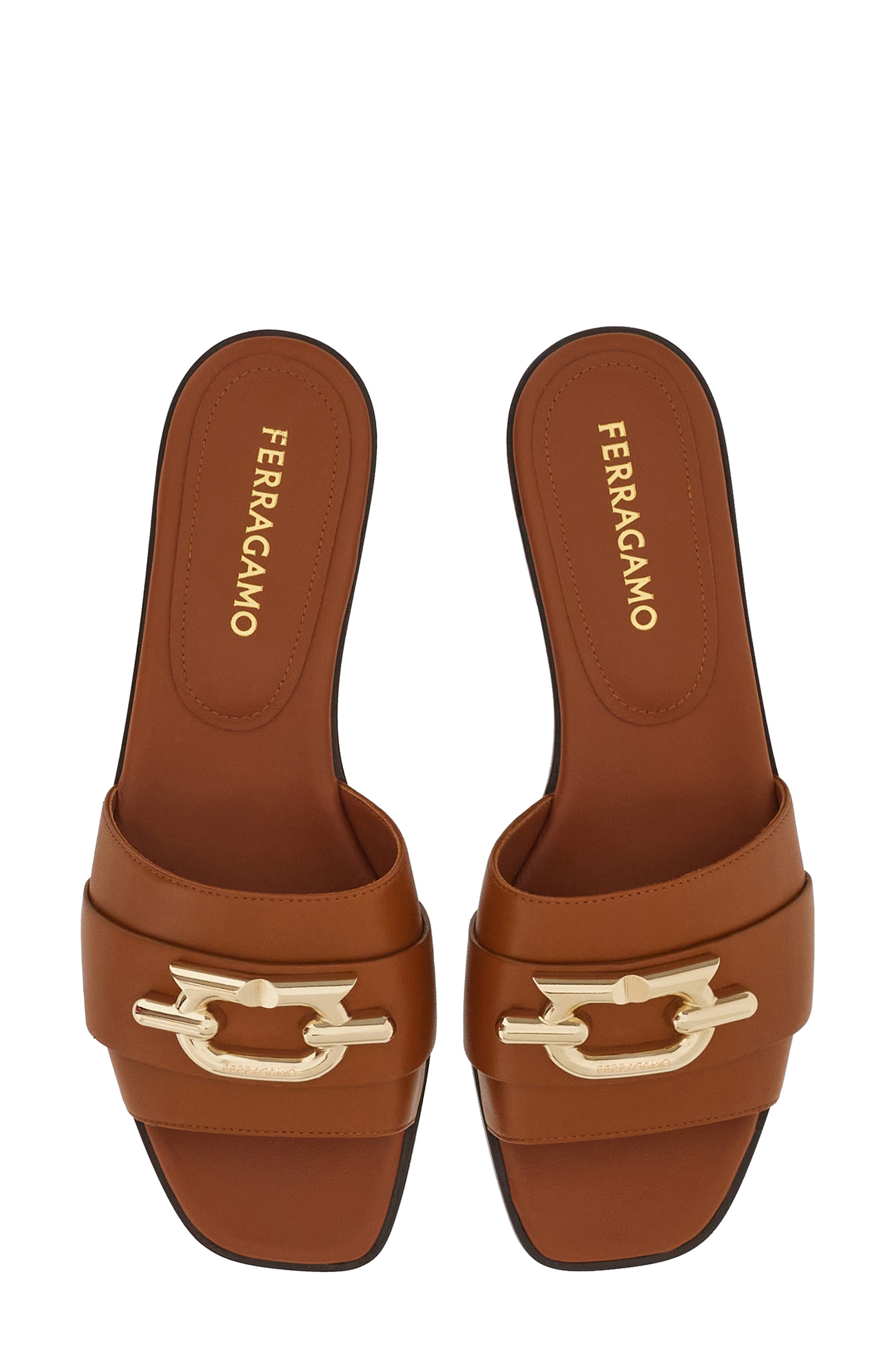FERRAGAMO Priscilla Gancio Ellipse Slide Sandal (Women) | Nordstromrack