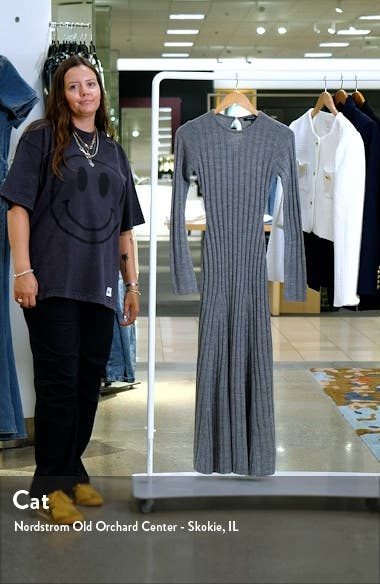French Connection Long Sleeve Rib Maxi Sweater Dress | Nordstrom