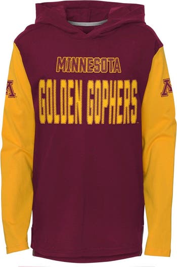 Outerstuff Youth Maroon Minnesota Golden Gophers Heritage Hoodie Long ...