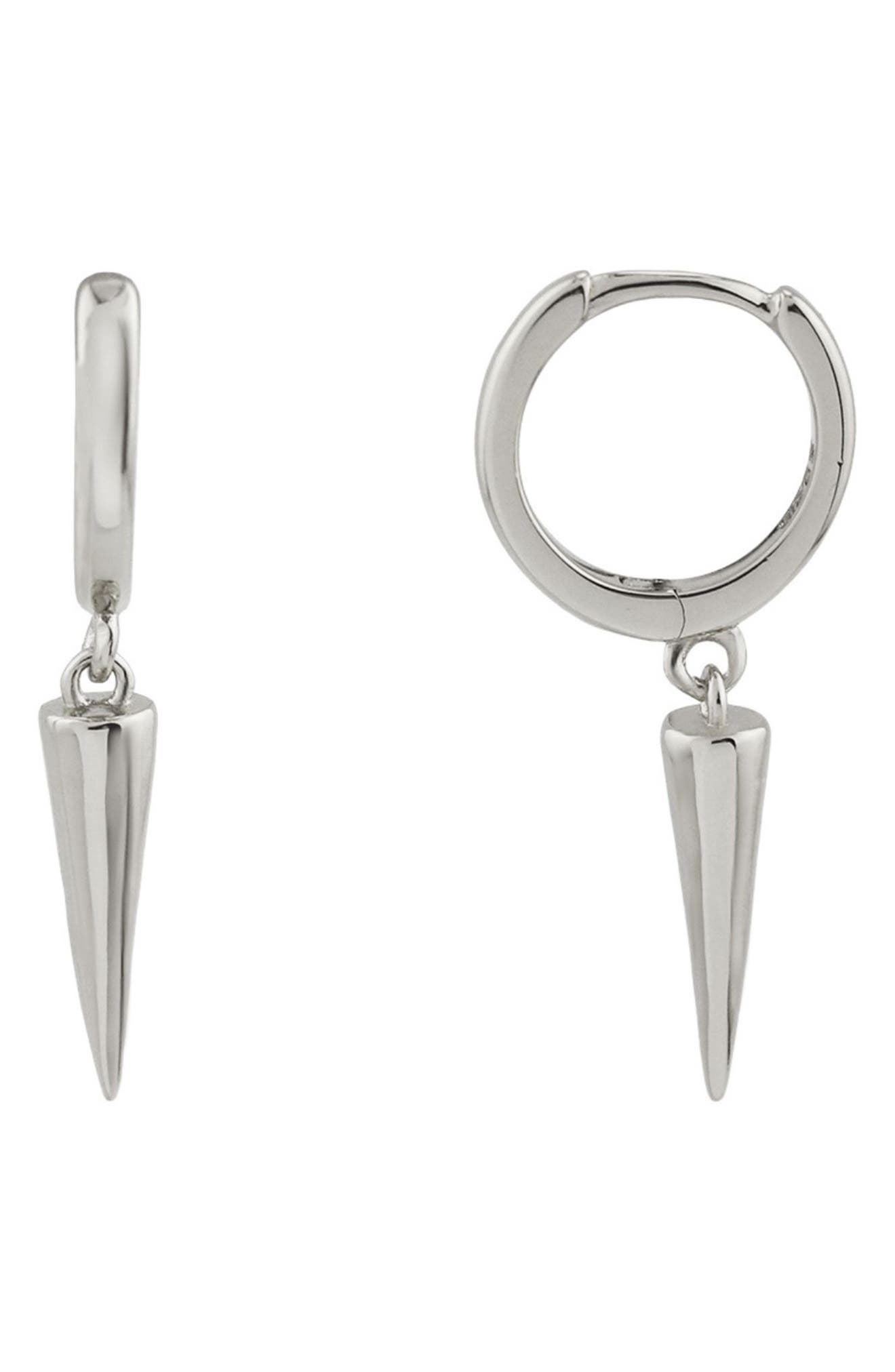 REBL Spike Drop Huggie Hoop Earrings | Nordstromrack