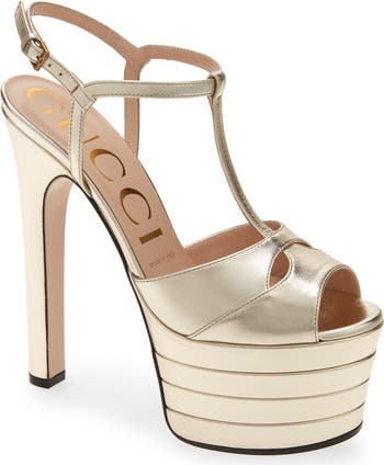 Gucci Angel Platform T-Strap Sandal (Women) | Nordstrom