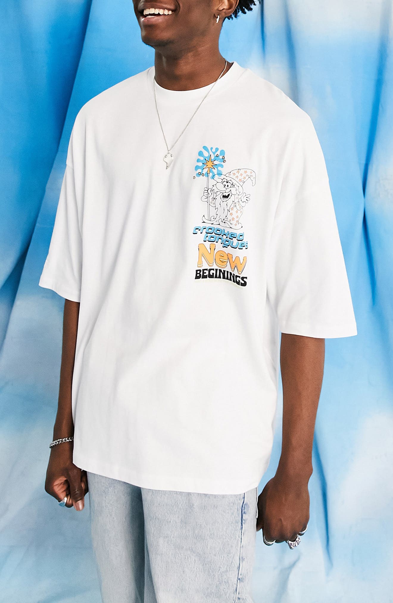 ASOS DESIGN Oversize Cotton Graphic Tee | Nordstromrack