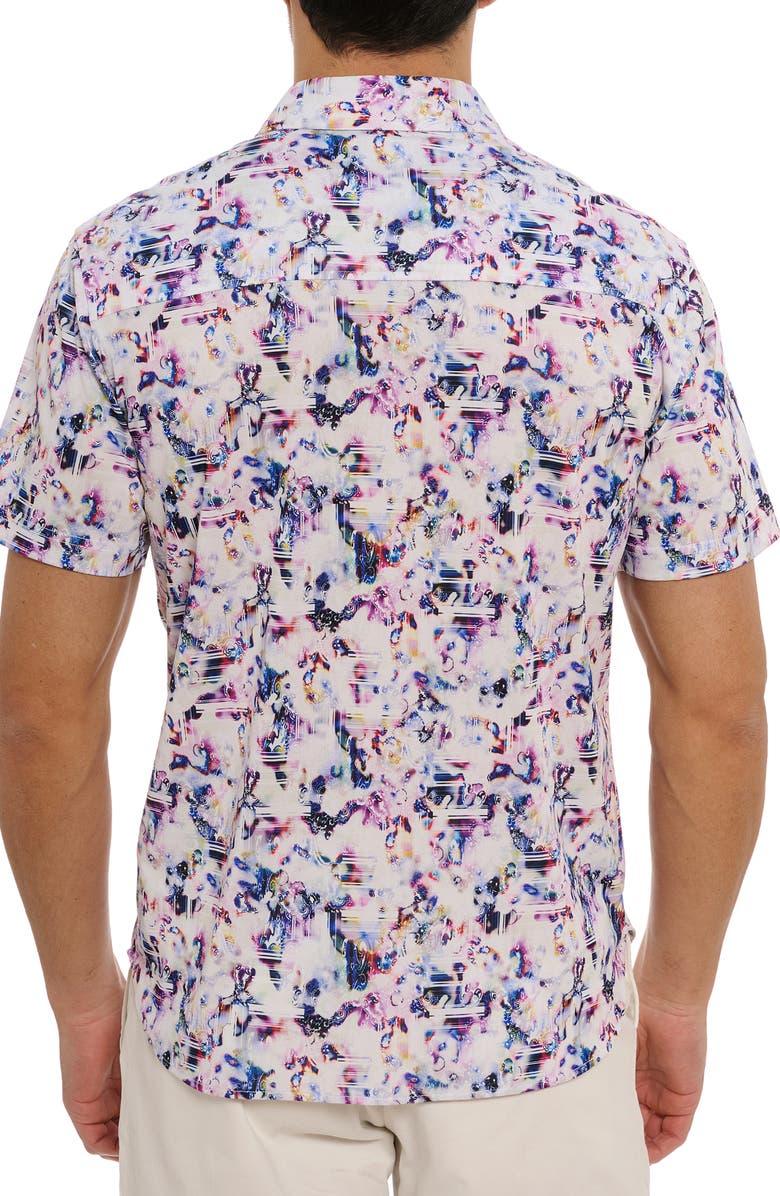 Robert Graham Le Pelosa Short Sleeve Performance Button-Up Shirt ...