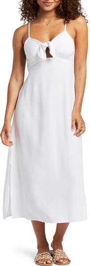 Roxy Sweetest Step Cutout Tie Front Sundress | Nordstrom