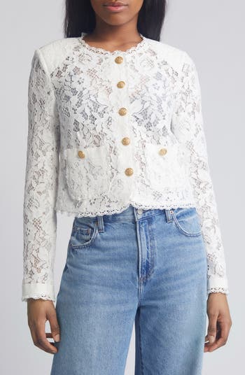 LoveShackFancy Richard Lace Jacket | Nordstrom
