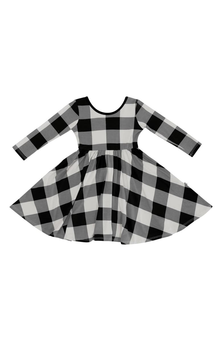 Kyte BABY Midnight Party Twirl Long Sleeve Dress | Nordstromrack