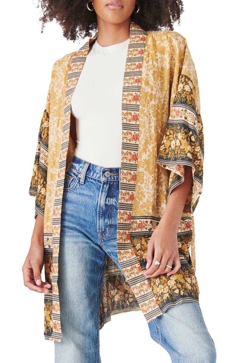 Lucky Brand Border Print Belted Top | Nordstromrack