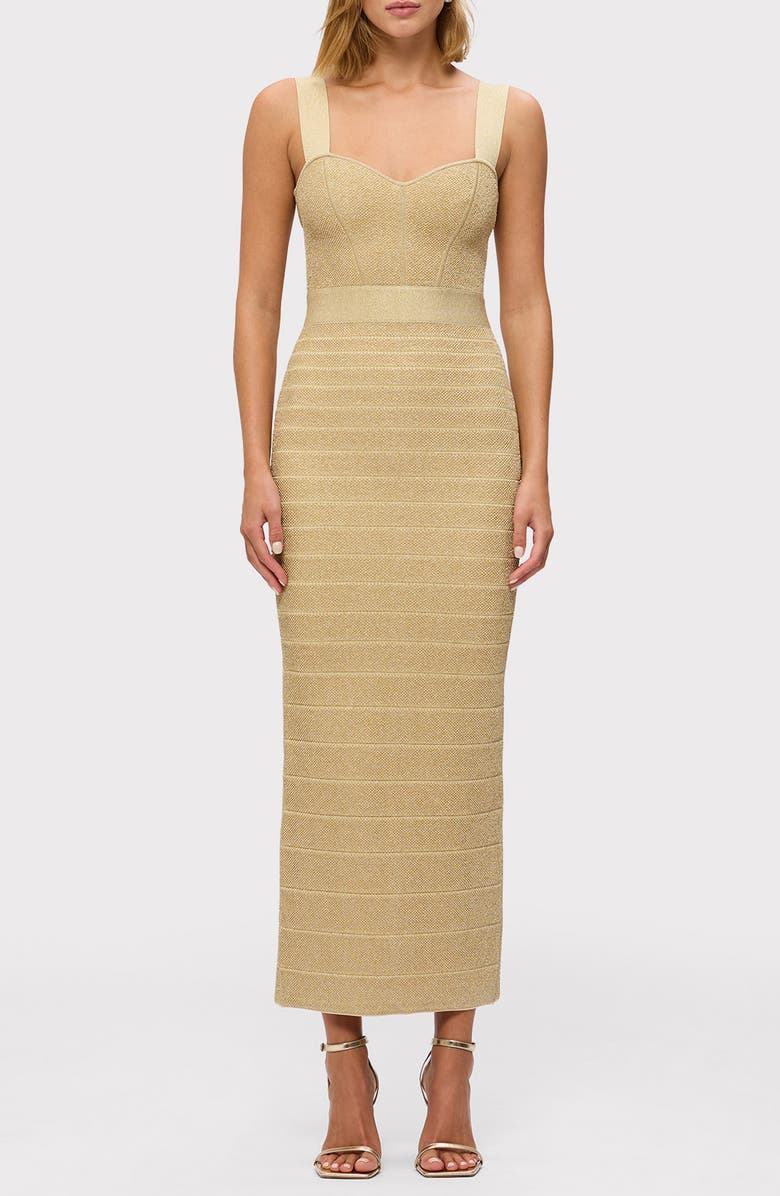 Herve Leger The Metallic Eva Gown | Nordstromrack