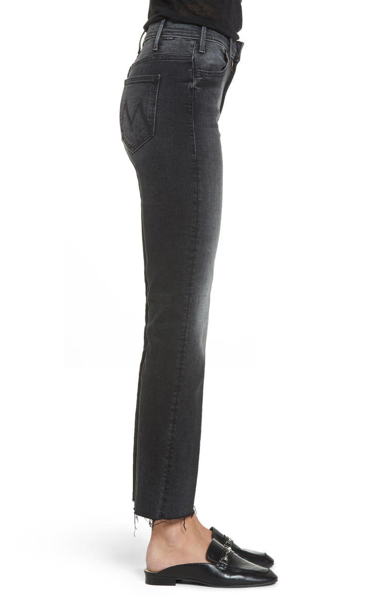 MOTHER The Hustler High Waist Frayed Ankle Jeans | Nordstrom