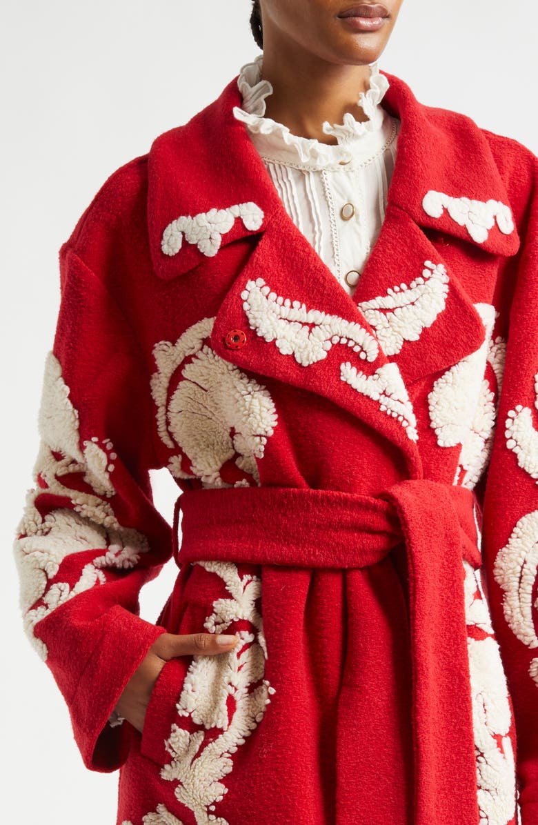 FARM Rio Helen Sculpted Fleece Wrap Coat | Nordstromrack