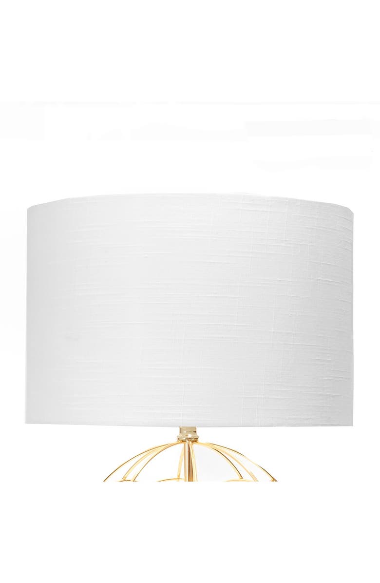 NULOOM Gold Spiral Wire Framed 25" Linen Shade Table Lamp | Nordstromrack