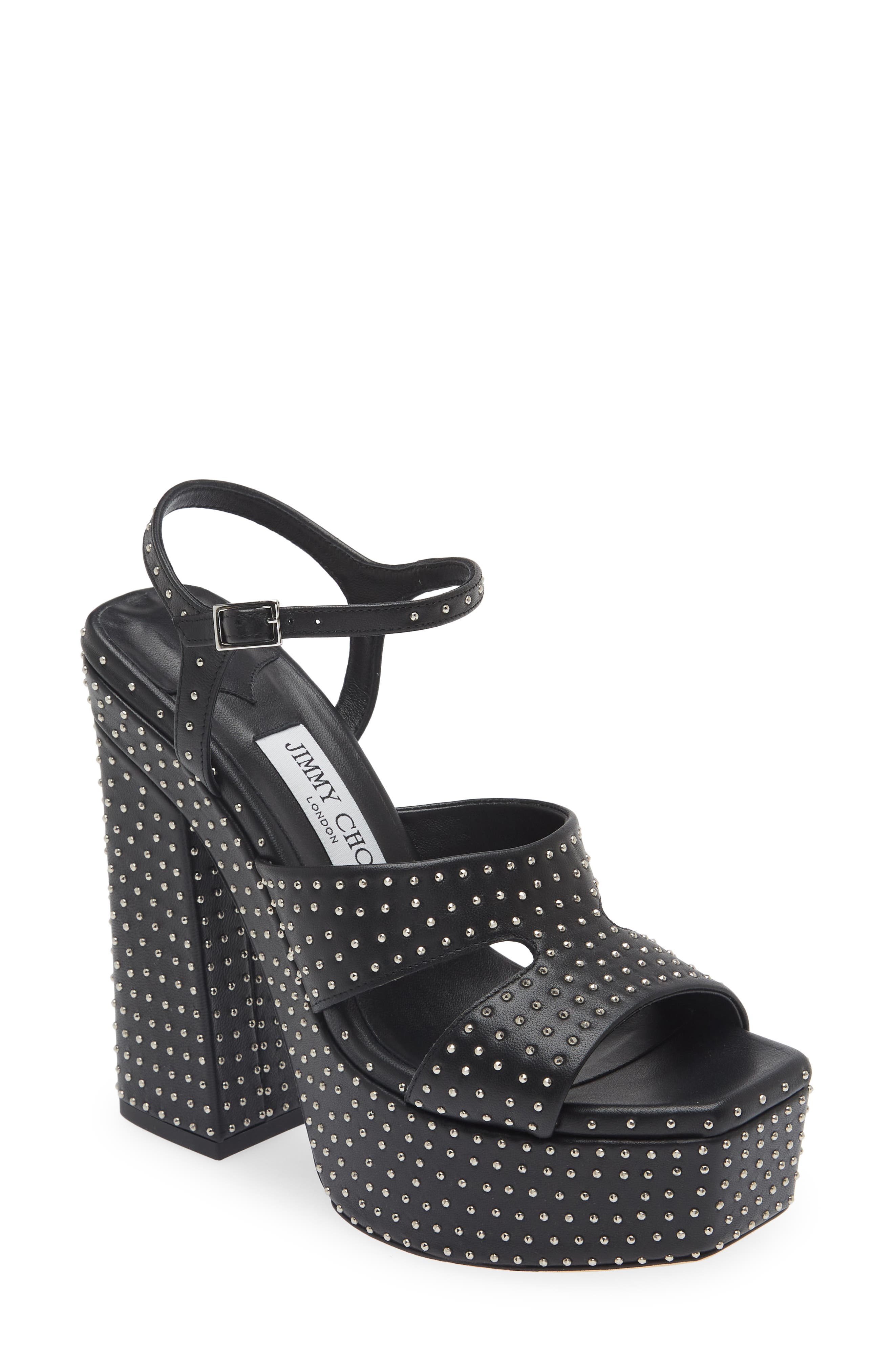 Jimmy Choo Ellison Studded Platform Sandal (Women) | Nordstromrack